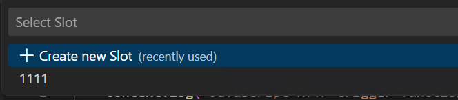There is no "..." at the end of the "+ Create new Slot" · Issue #3579 · microsoft/vscode ...