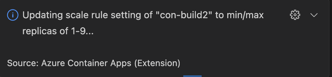 [Suggestion] It would be better to add a notification "Adding HTTP scaling rule 'xxx' to 'xxx ...