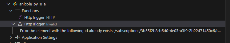 No Xxx Already Exists Validation Message Pops Up When Creating A Function With An Existing