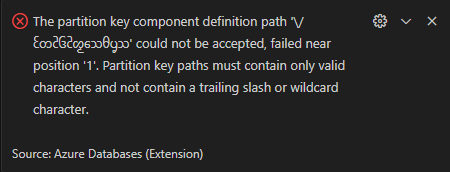 [GB18030] Fail to create a collection which partition key name contains New Tai Lue/Lisu/Chinese ...