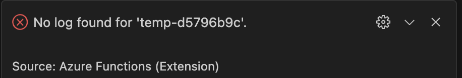 No Log Found Error Occurs When Deploying · Issue 3793 · Microsoftvscode Azurefunctions · Github 