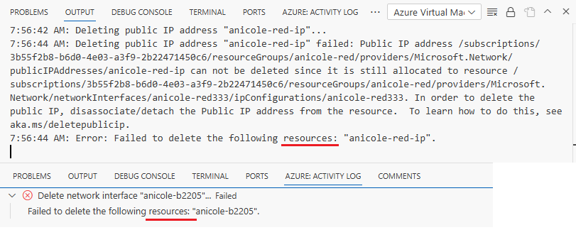 [Suggestion] It would be better to change the resources to resource(s) in the error notification ...