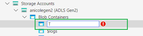 There is no error icon when creating a blob container using an invalid name · Issue #7251 ...