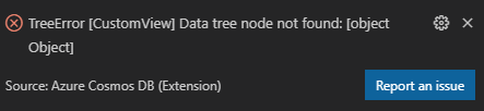 An error occurs when creating a database for Mongo account · Issue #1368 · microsoft/vscode ...