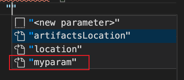 There is no "myparam" completion in parameter list · Issue #691 · microsoft/vscode-azurearmtools ...