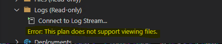 Support viewing logs/file on linux consumption · Issue #2162 · microsoft/vscode-azurefunctions ...