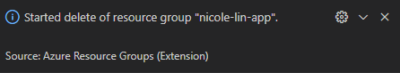 [Suggestion] Change the notification to "The Process was exist..." when deleting a resource ...