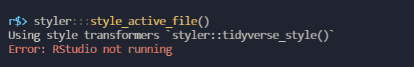the code is invalid, and report an error · Issue #877 · r-lib/styler · GitHub
