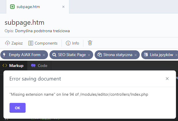 Error: Missing extension name / array_unique · Issue #5677 · octobercms/october · GitHub