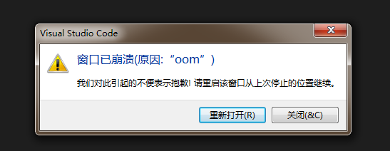 运行程序意外停止 · Issue #111794 · microsoft/vscode · GitHub