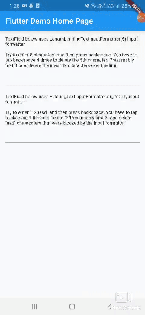 TextField with input formatter does not handle backspace correctly · Issue #68892 · flutter ...