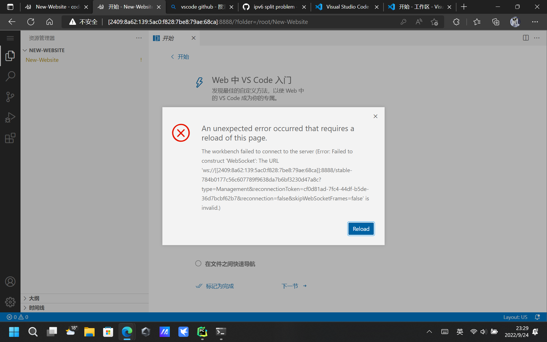 ipv6 split problem · Issue #154434 · microsoft/vscode · GitHub