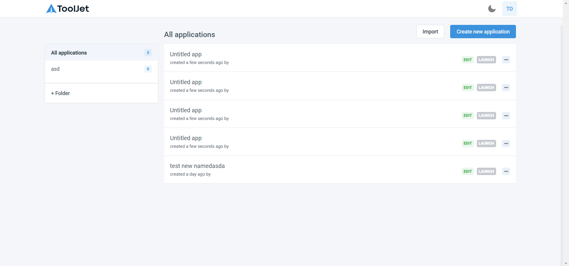 fix vertical alignment of empty folder in homepage by Jayden-Chiu · Pull Request #1198 · ToolJet ...