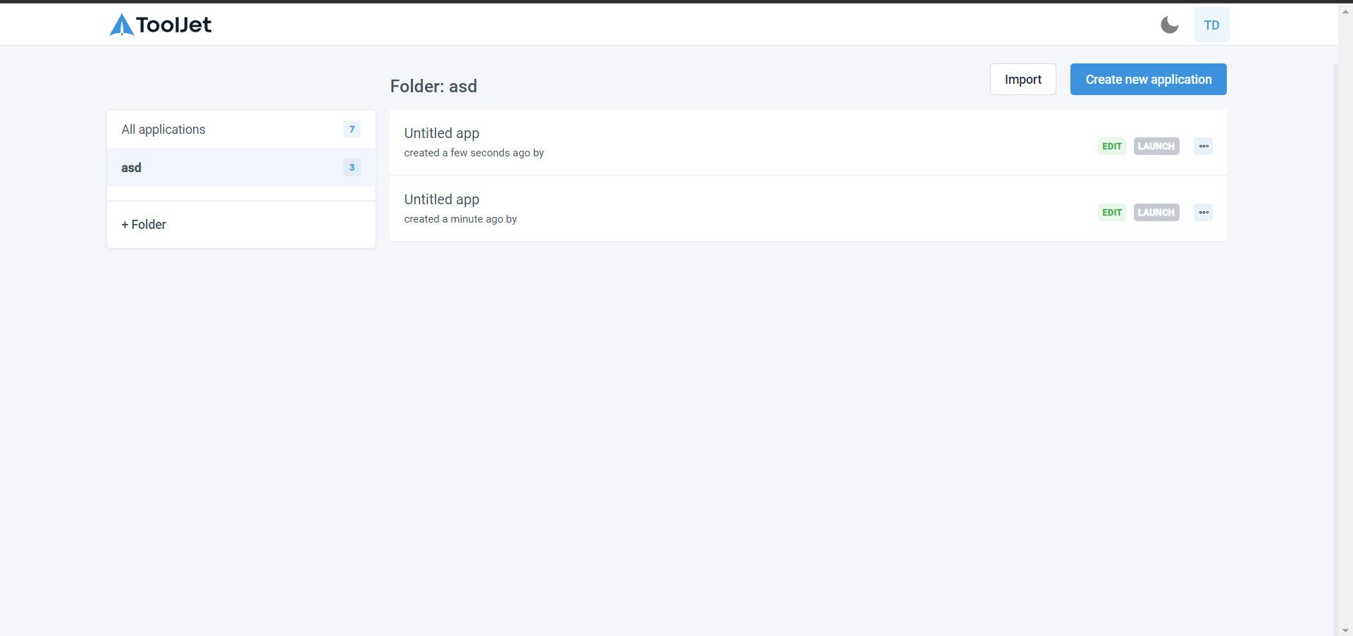 fix vertical alignment of empty folder in homepage by Jayden-Chiu · Pull Request #1198 · ToolJet ...