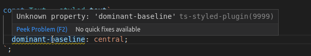 Unknown Property Dominant Baseline In Svg Texts · Issue 215 · Microsoftvscode Css