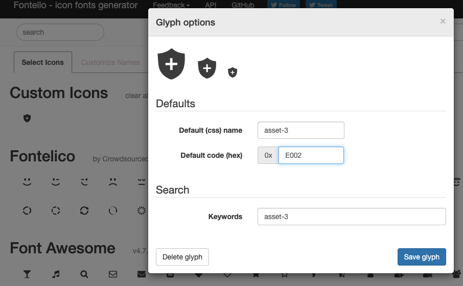 Character codes should be kept untouched when importing SVG fonts · Issue #721 · fontello ...