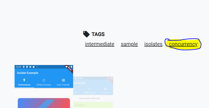 In majority of samples (of visual sample index) only the last tag is clickable and functioning ...