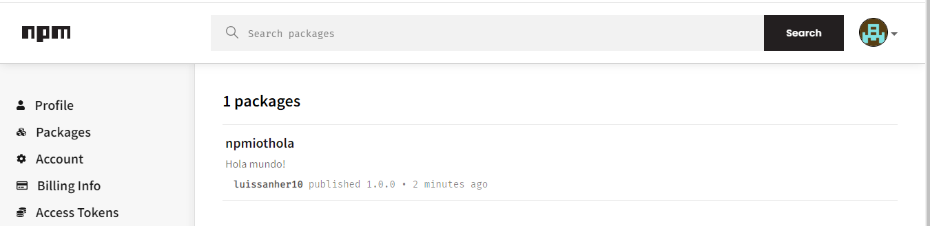 Luis Sánchez: Paquete publicado en NPM. · Issue #13 · PalomaVilchis/Ejercicios_JavaScript · GitHub