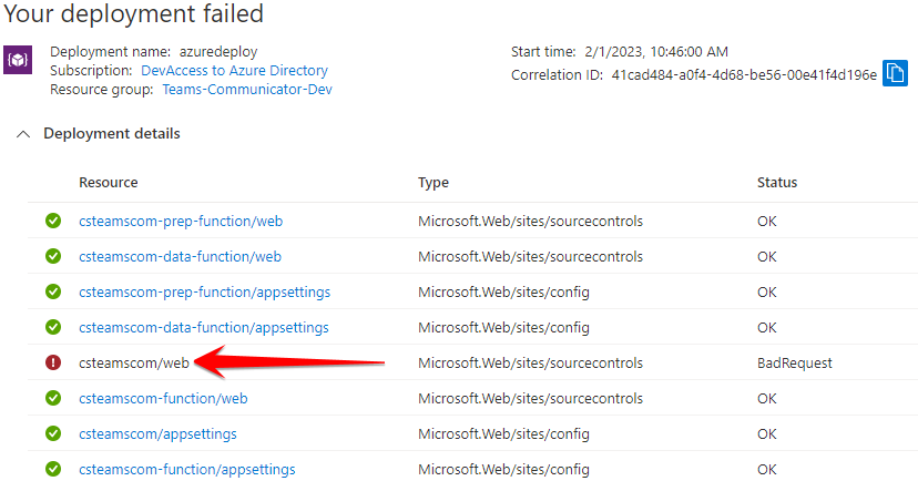 Problems while deploying company communicator app to Azure · Issue #953 · OfficeDev/microsoft ...