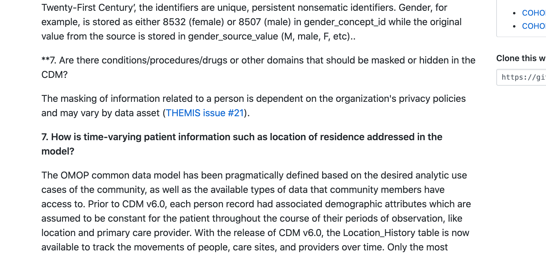 Fix formatting error in FAQ section on Wiki · Issue #344 · OHDSI/CommonDataModel · GitHub
