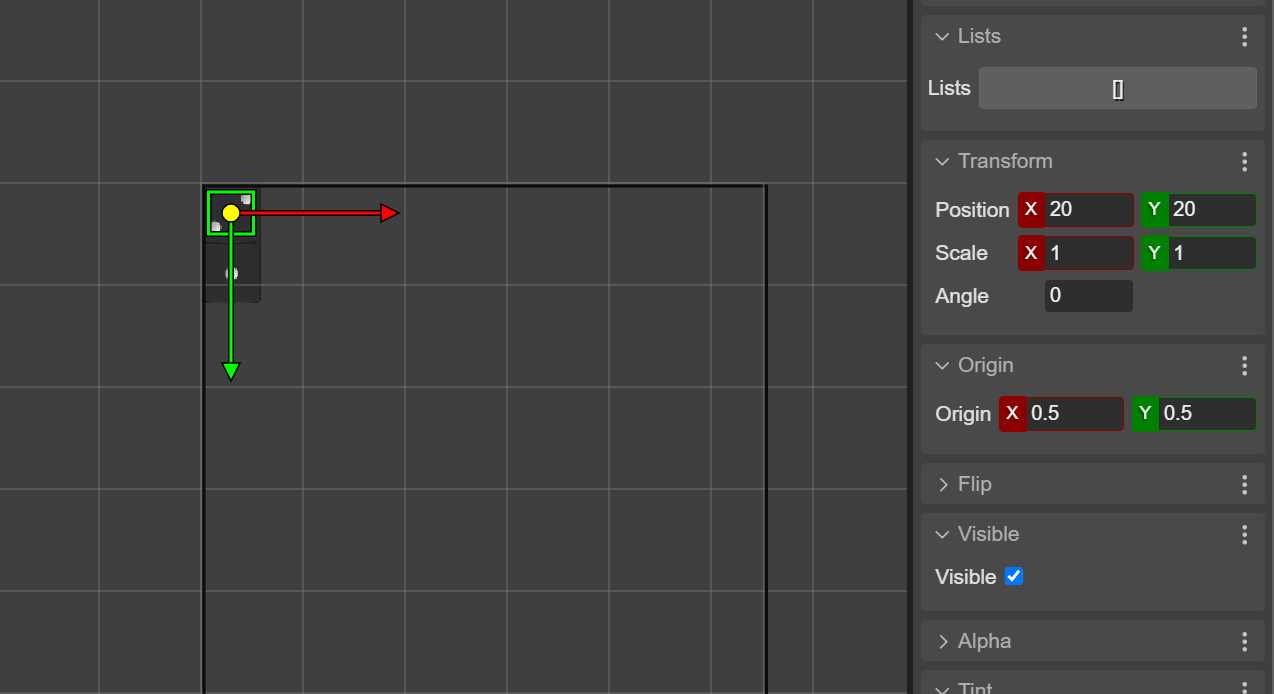 setting origin to 0.5 in prefab is not working · Issue #288 · PhaserEditor2D/PhaserEditor2D-v3 ...