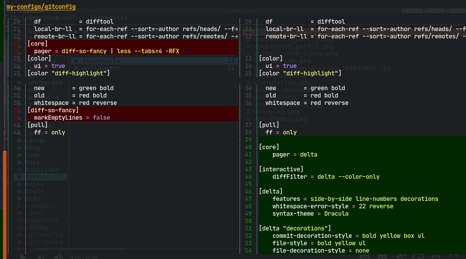Question about theme setup 🐛 · Issue #416 · dandavison/delta · GitHub