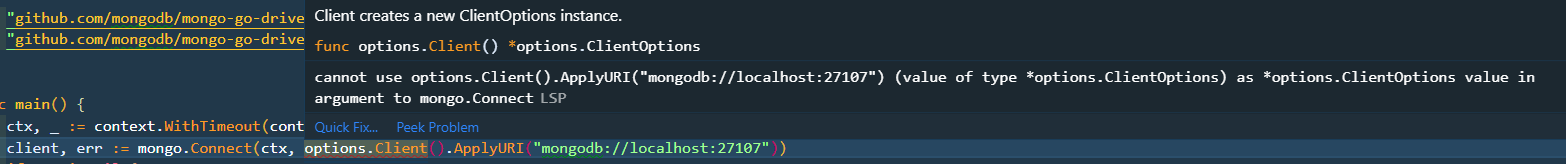 Issue with mongo-go-driver · Issue #2613 · microsoft/vscode-go · GitHub