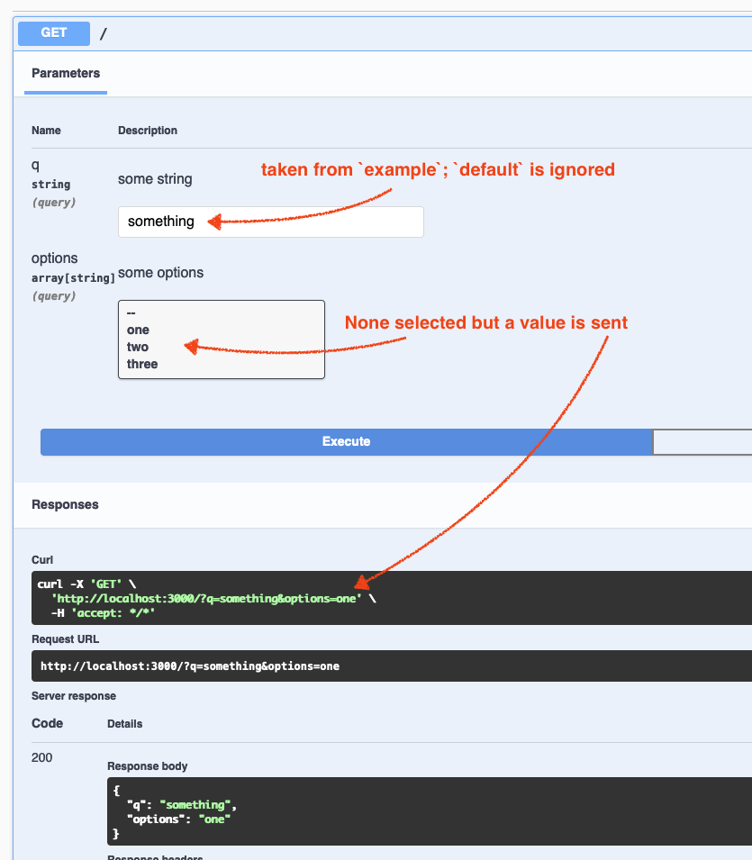 `example` And `default` Properties Not Behavie As Expected · Issue 11809 · Nestjsnest · Github