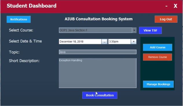 GitHub - munirfahim/JAVA-AIUB-Consultation-Management: Java Project from Spring 2018