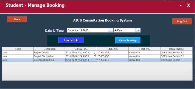 GitHub - munirfahim/JAVA-AIUB-Consultation-Management: Java Project from Spring 2018