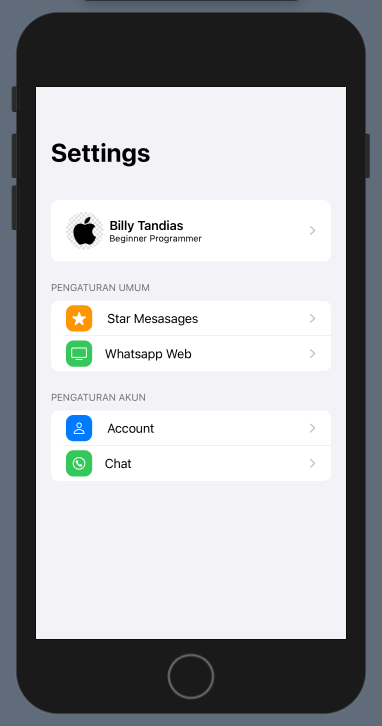 GitHub - billytandi/FormSwiftUI: Creating WhatsApp UI using SwiftUI and Xcode