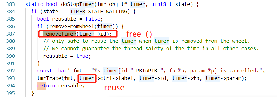 Referencing memory after it has been freed can cause a program to crash, use unexpected values ...