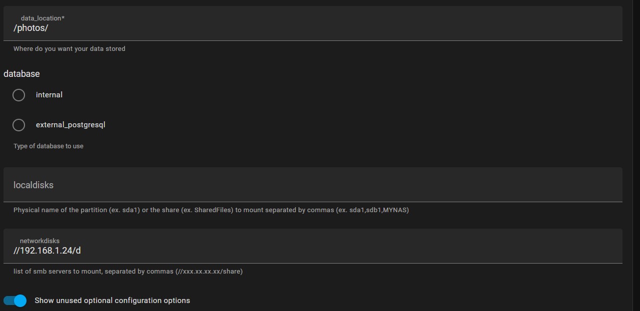 immich home assistant addon - storage · immich-app immich · Discussion #1949 · GitHub