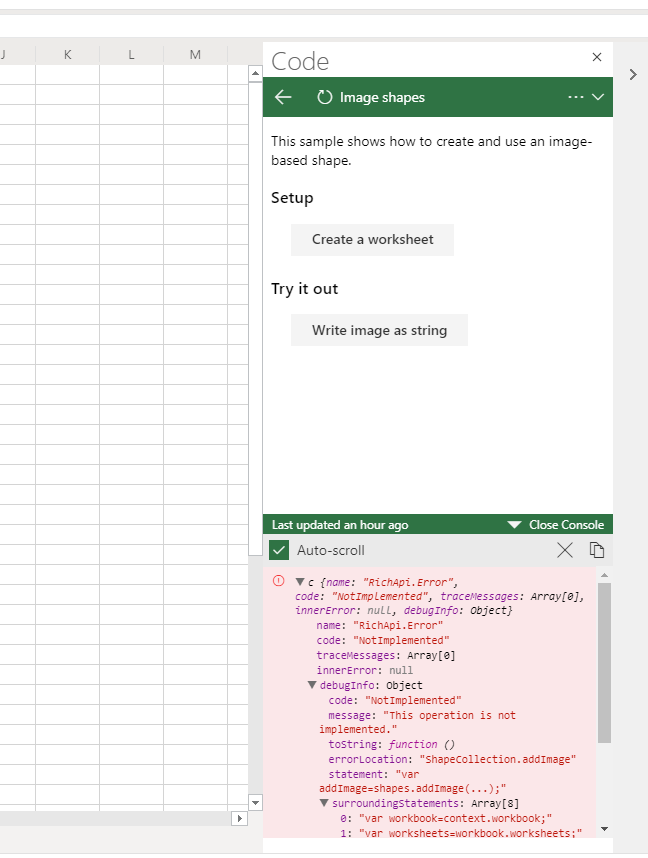 addImage() not working in Excel online version · Issue #841 · OfficeDev/office-js · GitHub