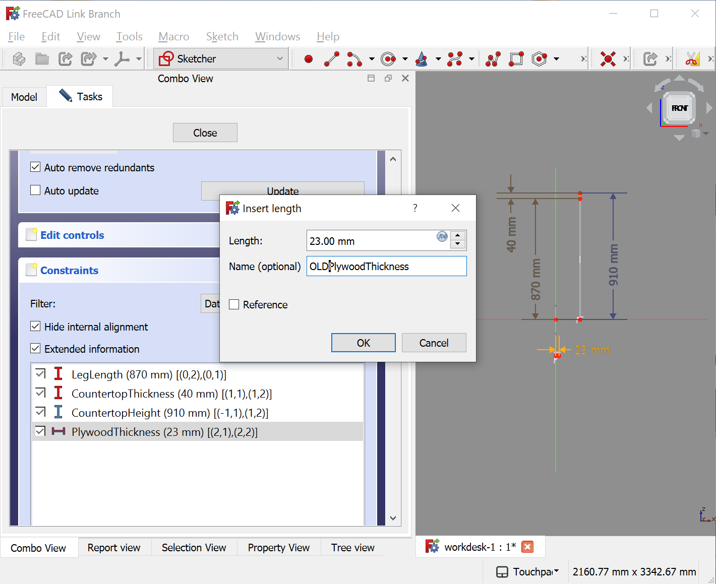 Renaming a Sketch constraint breaks formulas in model · Issue #328 · realthunder/FreeCAD ...