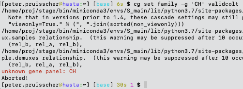 cannot add gene panel 'CH' when using 'cg set family' · Issue #1609 ...