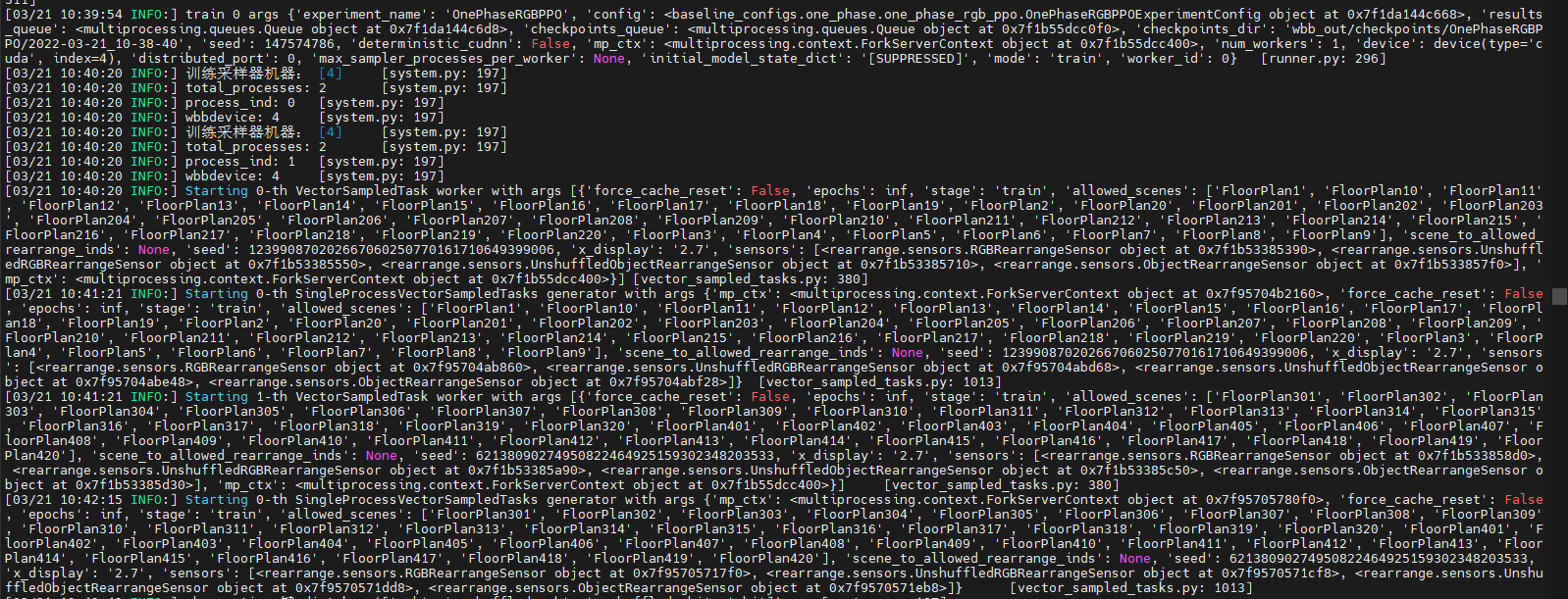 ai2thor.exceptions.UnityCrashException: Unity process has exited - check Player.log for errors ...