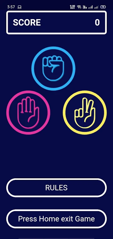 GitHub - HarshChhikara/RockPaperScissorGame: The Classic childhood game, now your devices!