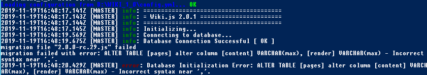 Can't upgrade rc to stable · Issue #1235 · requarks/wiki · GitHub