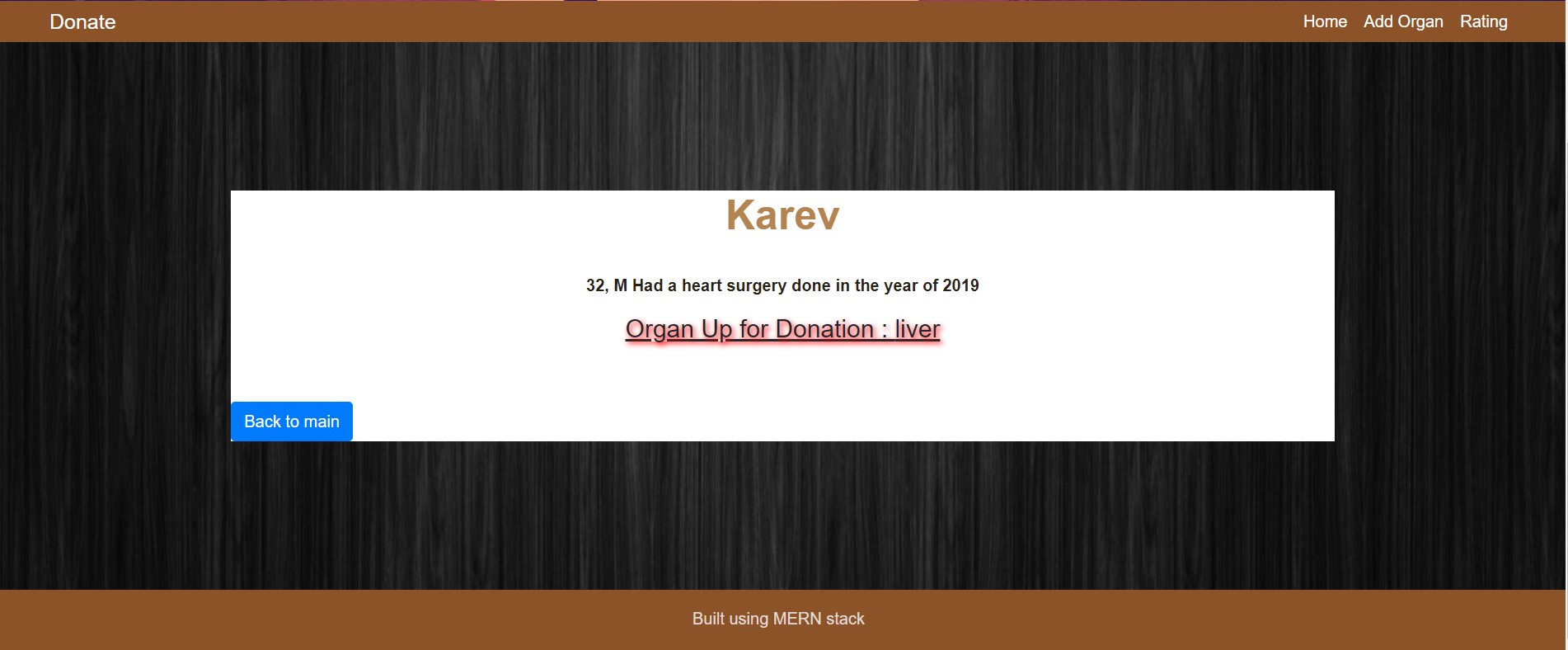 GitHub - Geeth5/organDonation_Website_Using_MERN_Stack: Organ Donation Website using MERN stack