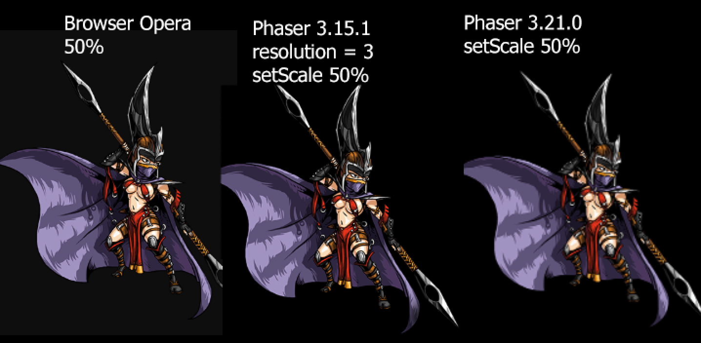 Image isn't crisp after scaling comparing to browser scale · Issue #4884 · phaserjs/phaser · GitHub