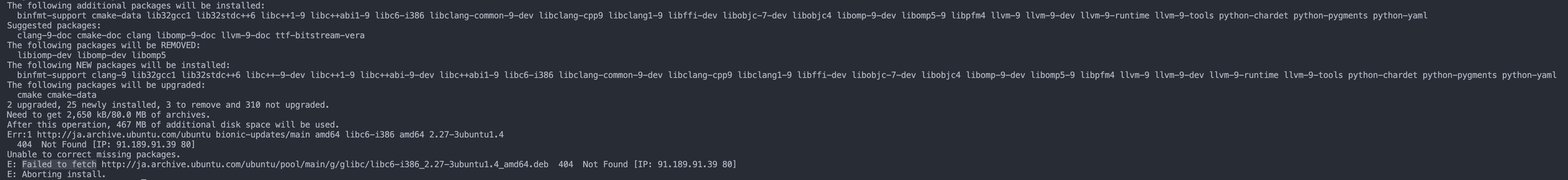 [🔨 Compilation Issue] Failed To Fetch When Installing Clang · Issue