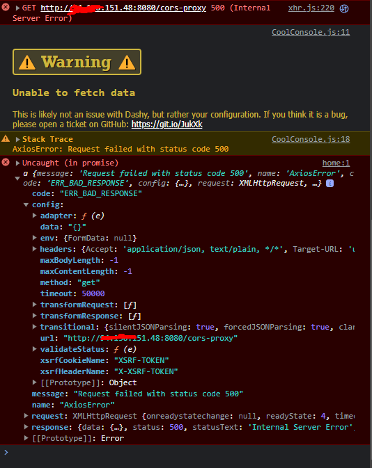 [BUG] adguard-stats cors issue · Issue #1231 · Lissy93/dashy · GitHub