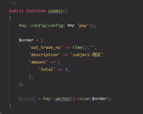 微信支付抛出 Yansongda\Pay\Exception\InvalidResponseException，无异常说明。代码断点提示 “输入源 ”/appid“ 映射到字段 "公众ID ...