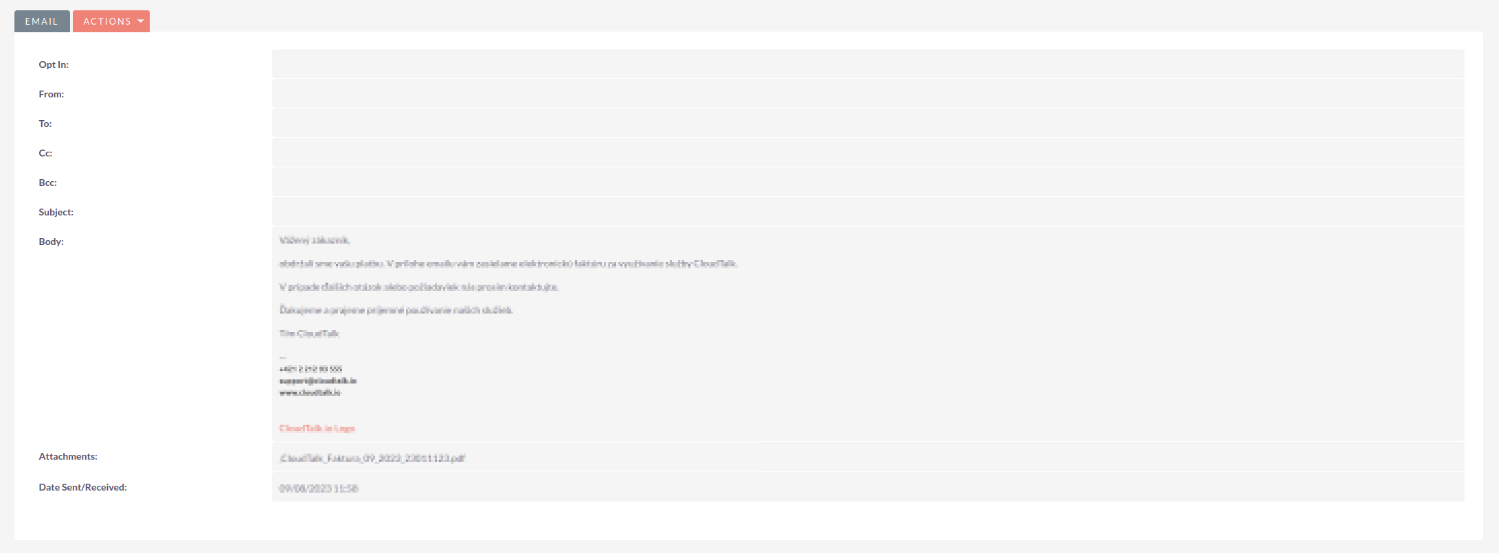 Emails don't show subject, from, to, cc, bcc fields · Issue #10172 · salesagility/SuiteCRM · GitHub