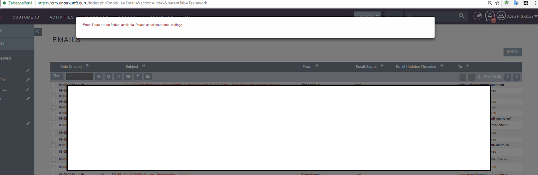 Group inbound accounts are visible for admin, but aren't for users (user->settings->mail ...