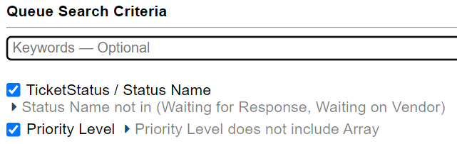 Queues V1181 Fatal Error With Priority Level Criteria · Issue 6638