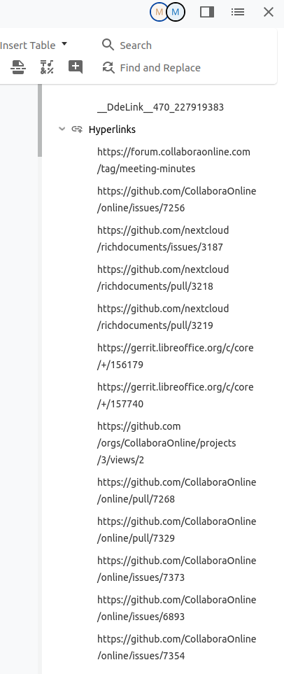 Chrome: Navigator Hyperlinks Don't Linebreak · Issue #7425 · CollaboraOnline/online · GitHub