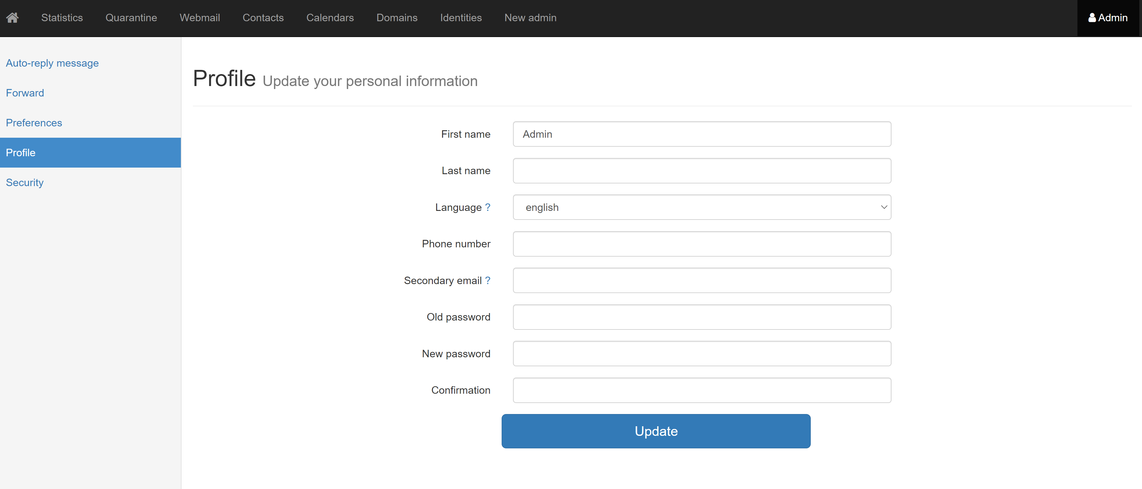 New Install Loses Admin Functions Can T Configure Modoboa · Issue 2627 · Modoboa Modoboa · Github