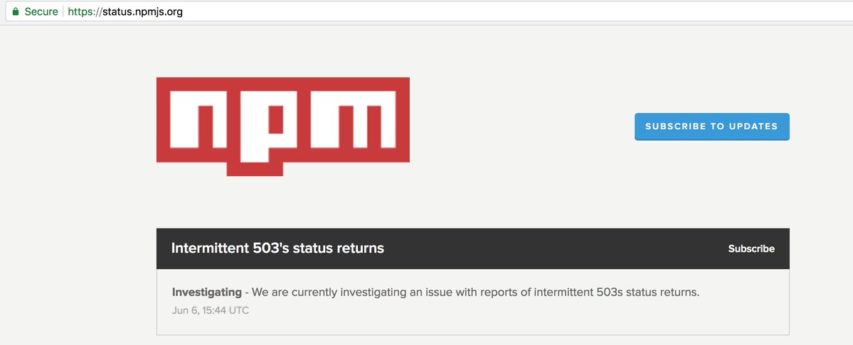 503 Service Unavailable errors from registry.npmjs.org · Issue #349 · npm/registry-issue-archive ...